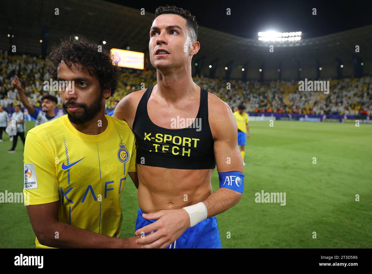 Cristiano Ronaldo of Al-Nassr FC celebrates his teamÕs victory at the ...