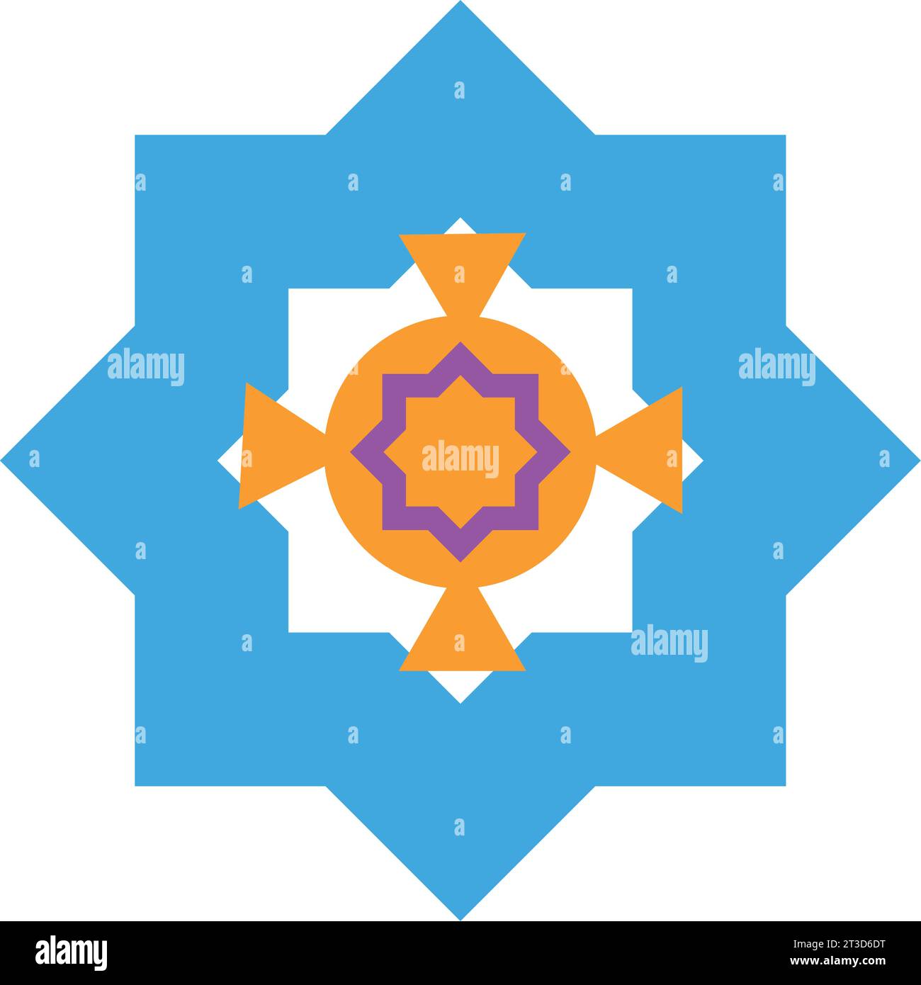 islamic star multi color illustration vector isolated Stock Vector ...