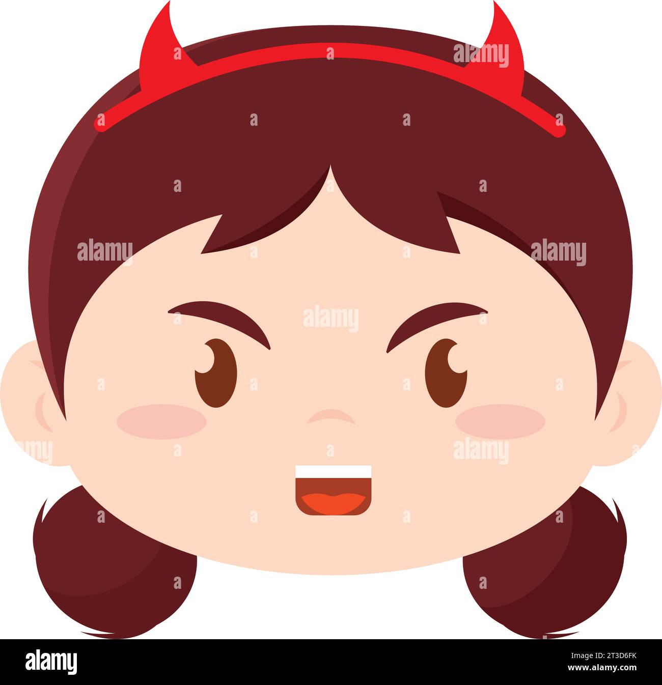 Cute kawaii devil costume Halloween season Vector Stock Vector Image ...