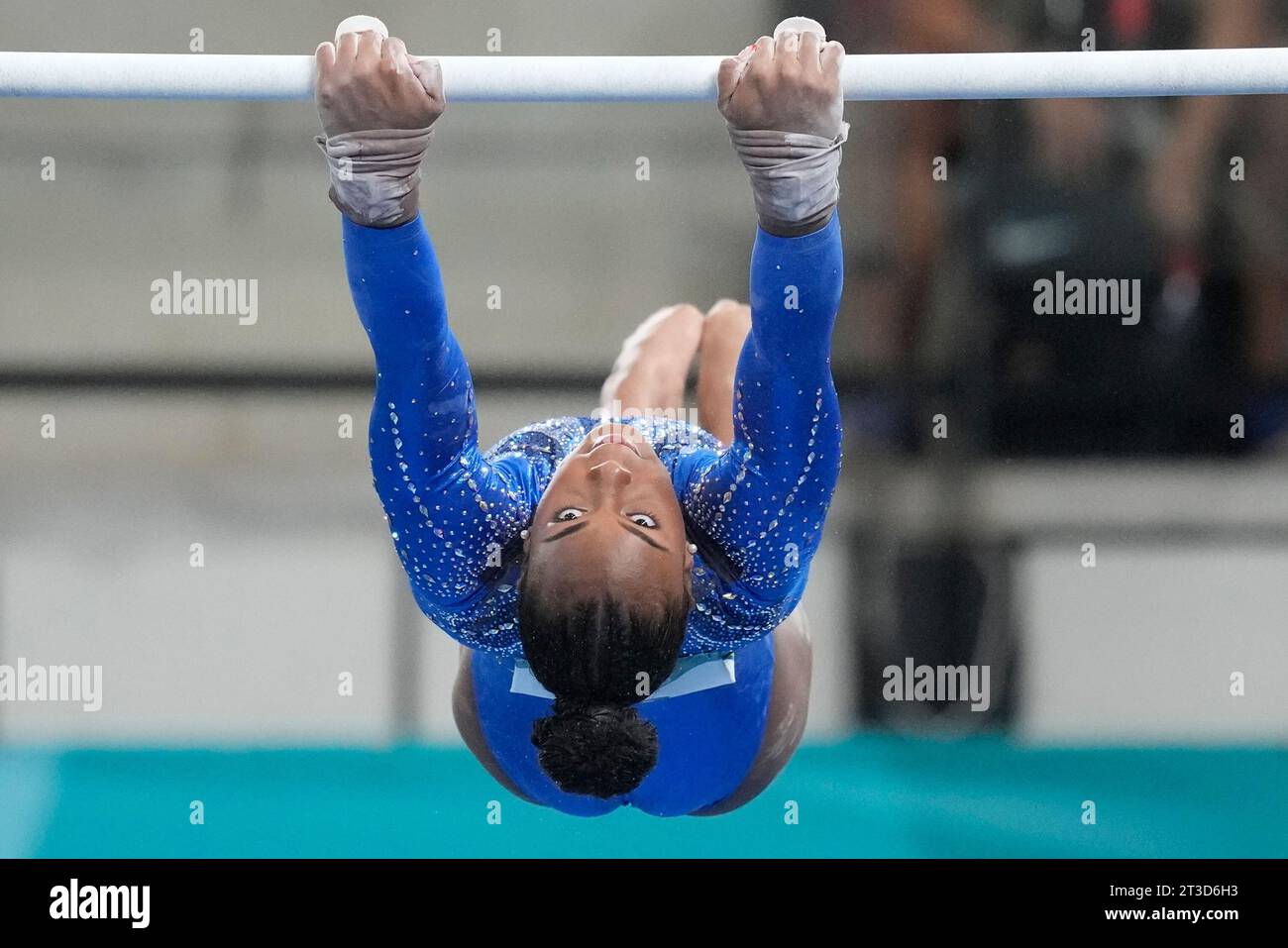 The United States´ Zoe Miller competes in the women's gymnastics uneven ...