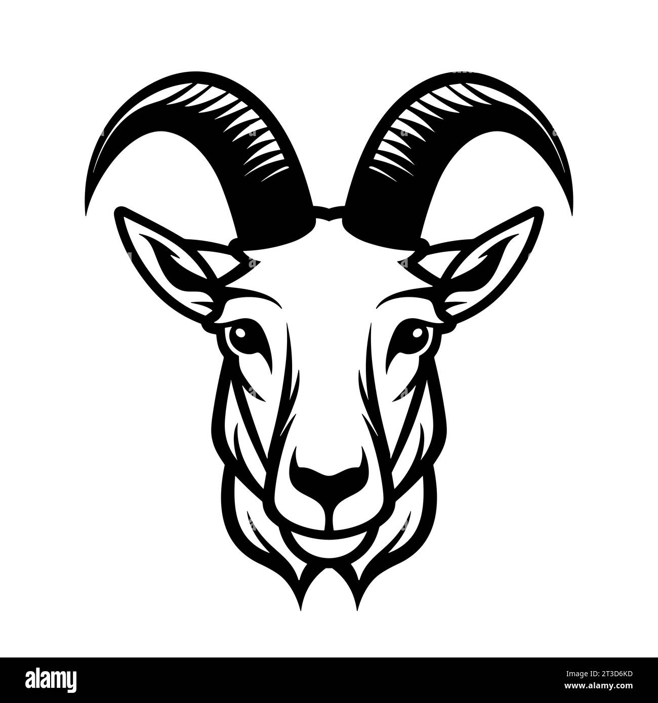 Goat face icon. Goat logo design. Black goat symbol. Vector ...