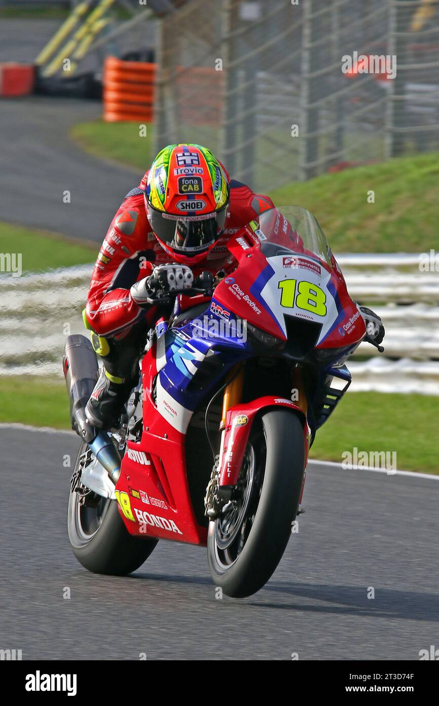 Andrew Irwin - Honda Racing UK - riding Honda 18 in the 2023 British ...