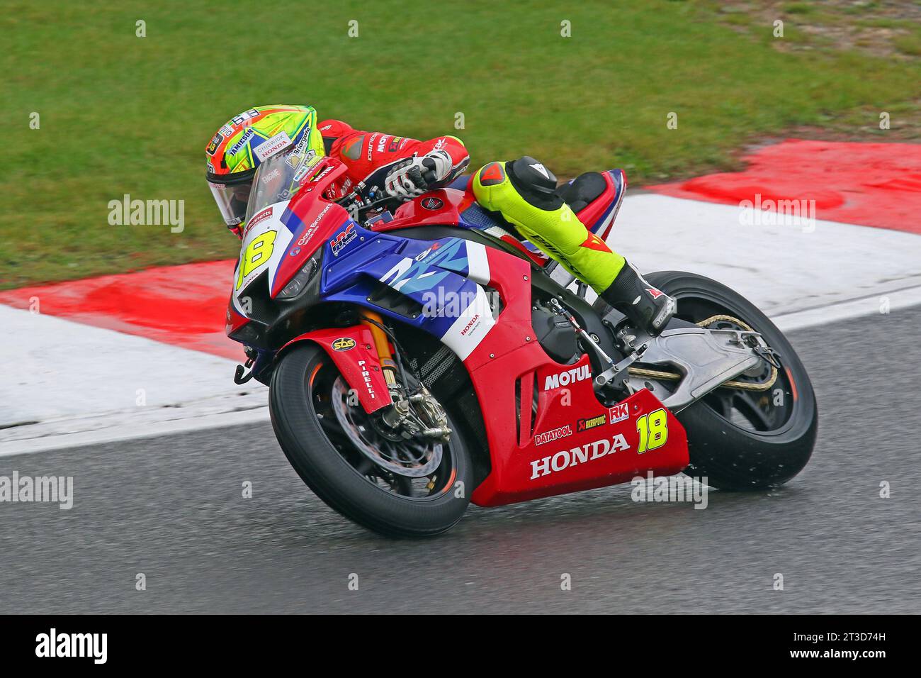 Andrew Irwin - Honda Racing UK - riding Honda 18 in the 2023 British ...