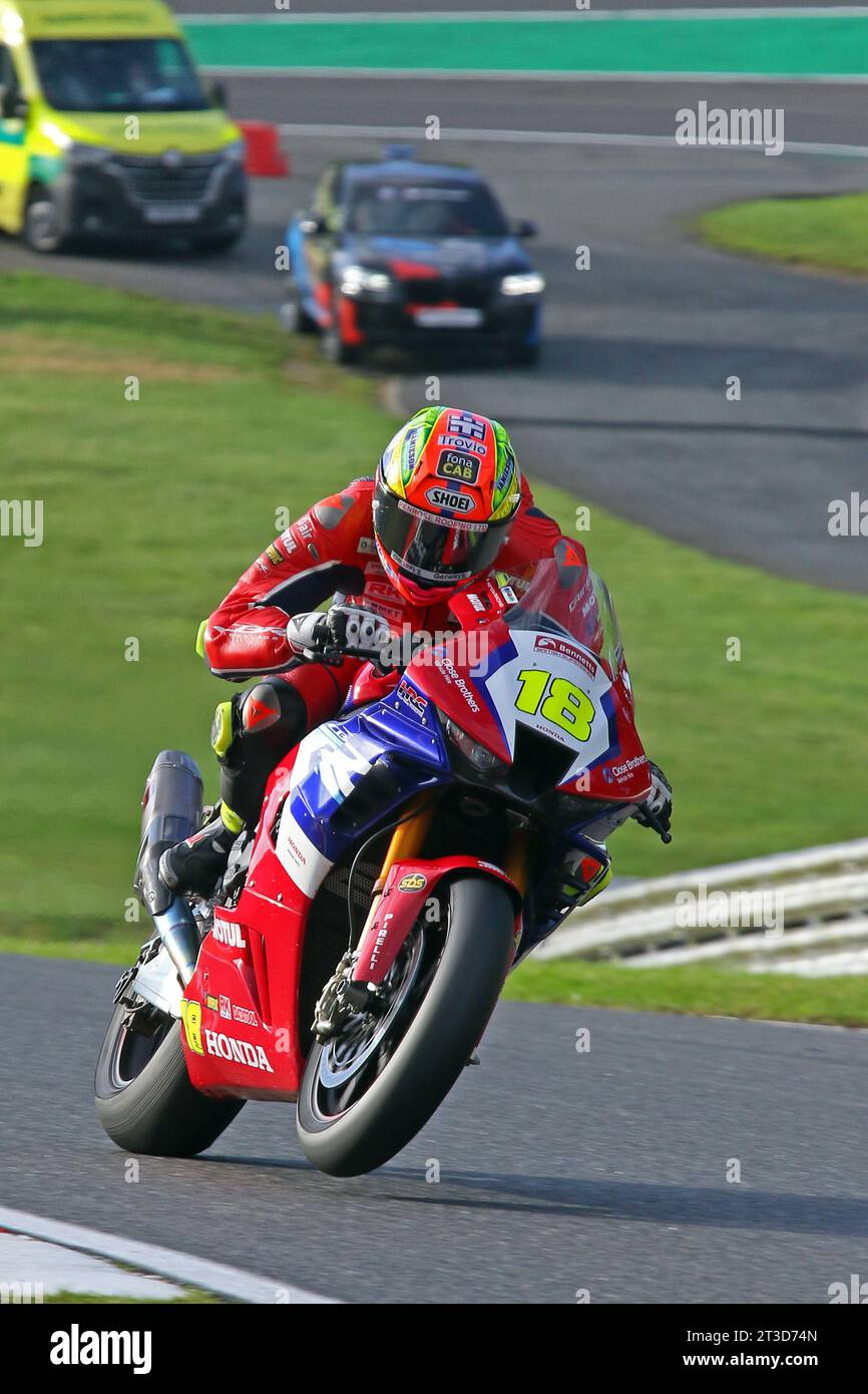 Andrew Irwin - Honda Racing UK - riding Honda 18 in the 2023 British ...