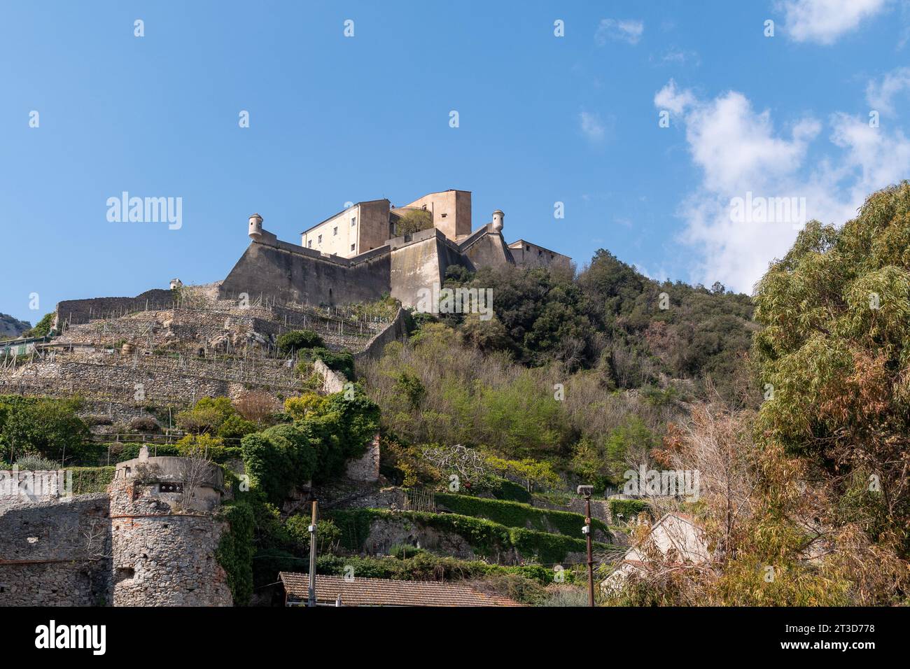 Low-angle view of the Forte San Giovanni (17th century), constructed on ...