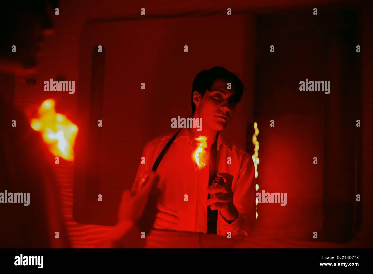 Dimly lit bathroom hi-res stock photography and images - Alamy