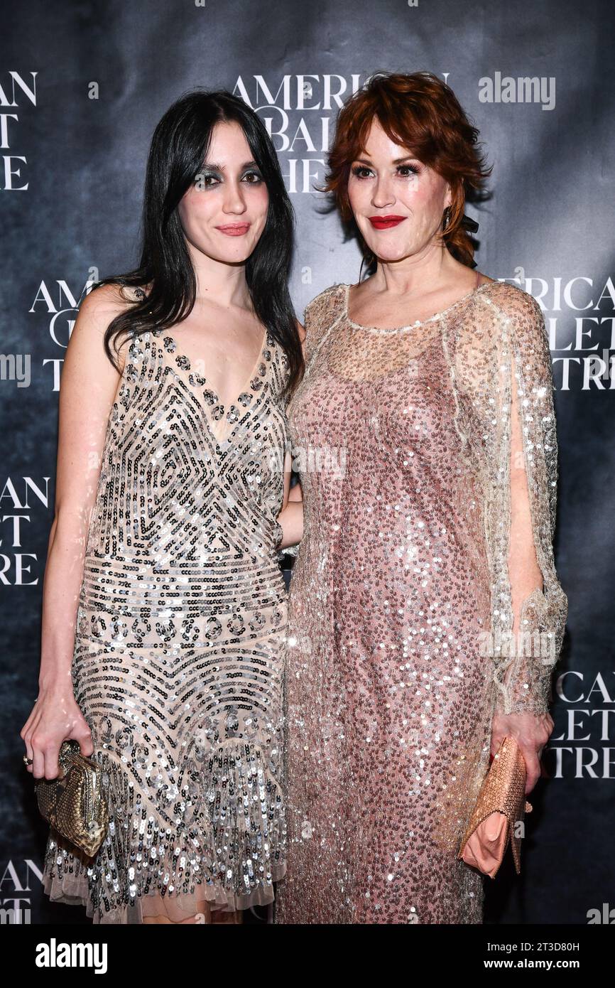 New York, USA. 24th Oct, 2023. Mathilda Gianopoulos and Molly Ringwald ...