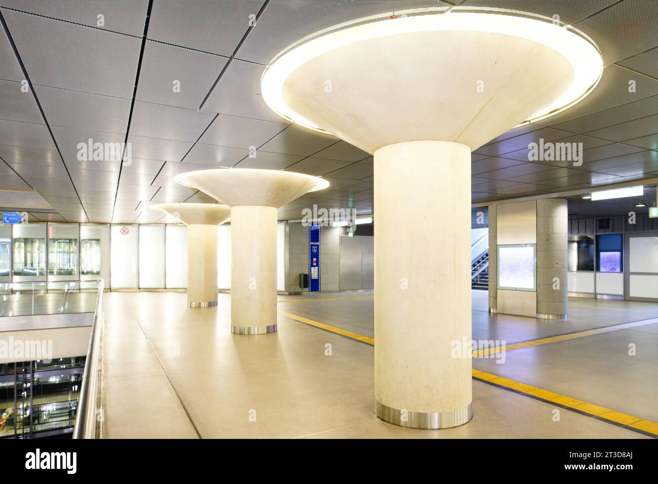 Cologne, Germany November 16 2022: intermediate level of the subway ...