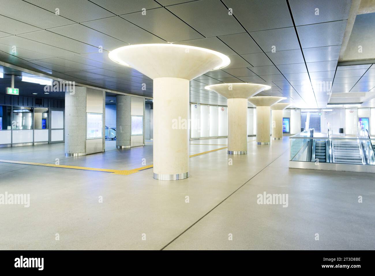 Cologne, Germany November 16 2022: intermediate level of the subway ...