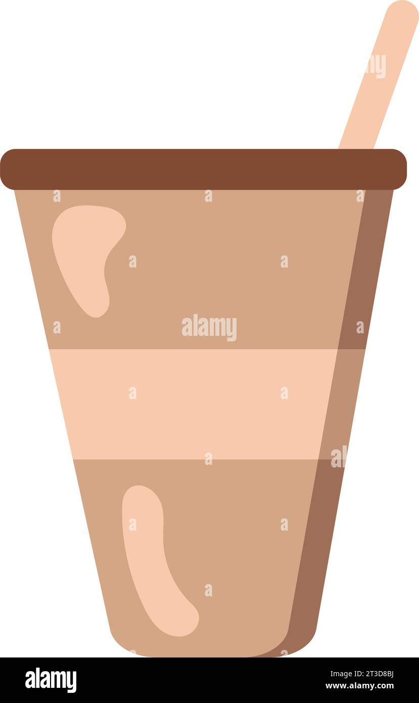 reusable coffee cup with straw vector isolated Stock Vector Image & Art ...