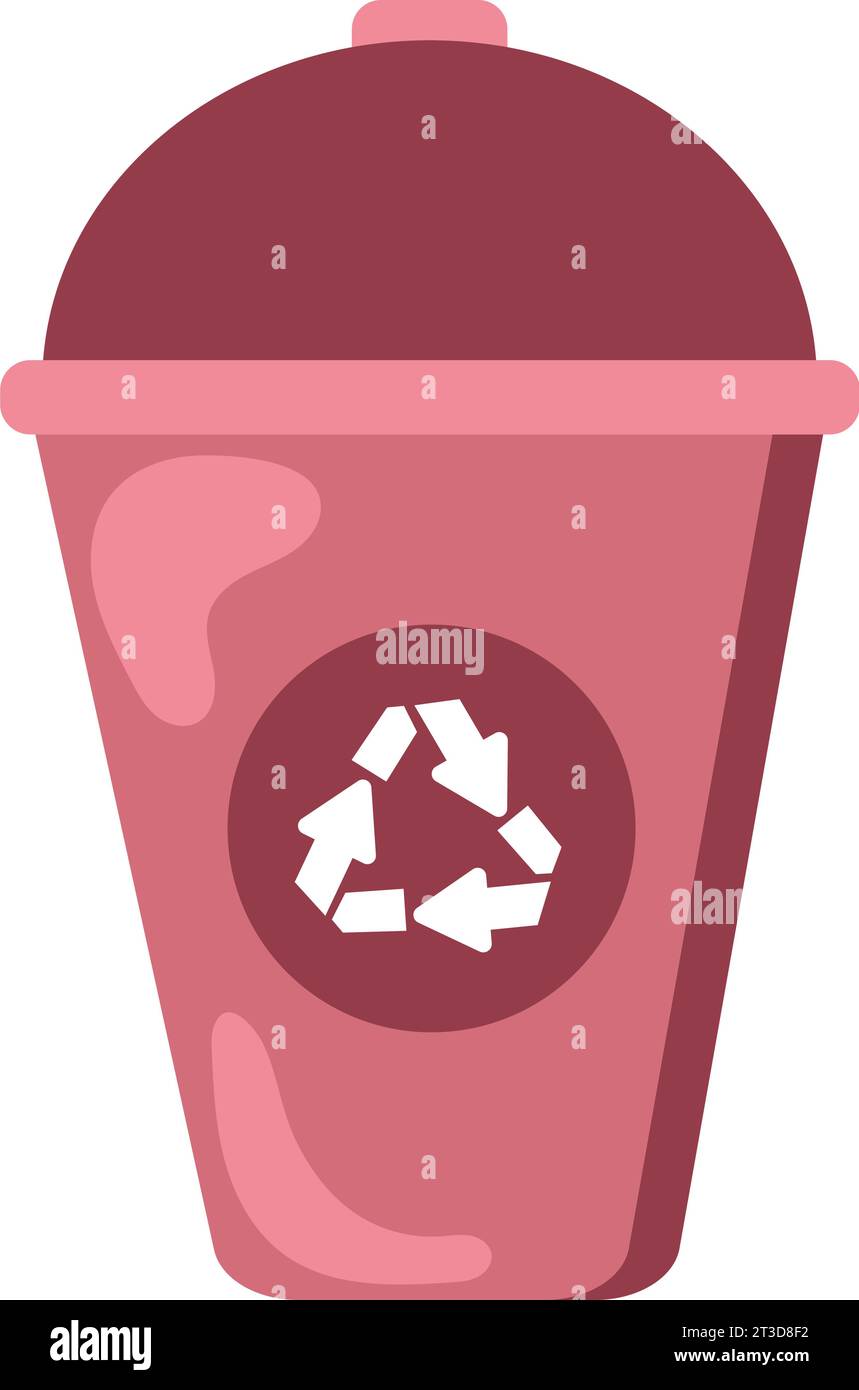 reusable coffee cup pink vector isolated Stock Vector Image & Art - Alamy