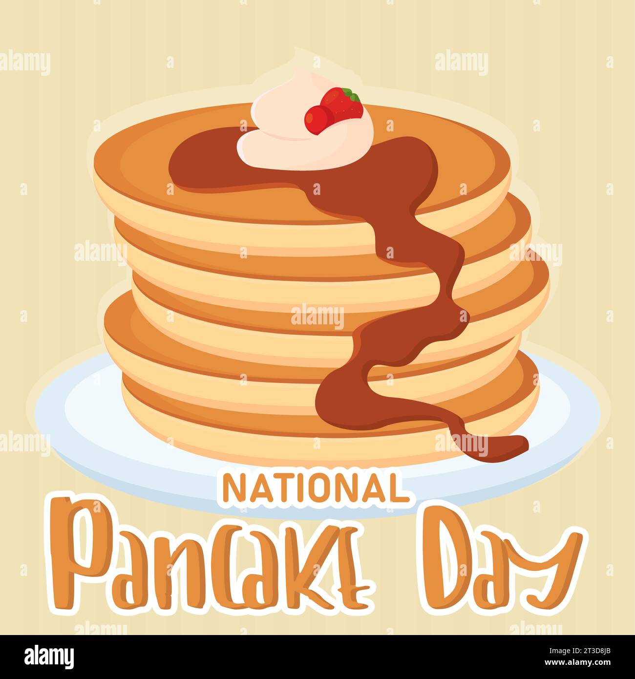 Pancake day poster Traditional food Vector Stock Vector Image & Art - Alamy