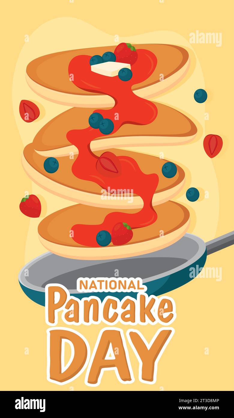 Pancake day poster Traditional food Vector Stock Vector Image & Art - Alamy