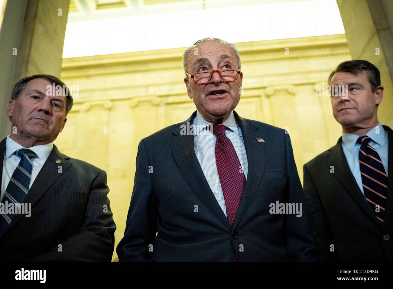Washington, USA. 24th Oct, 2023. Senator Chuck Schumer (D-N.Y.), the ...
