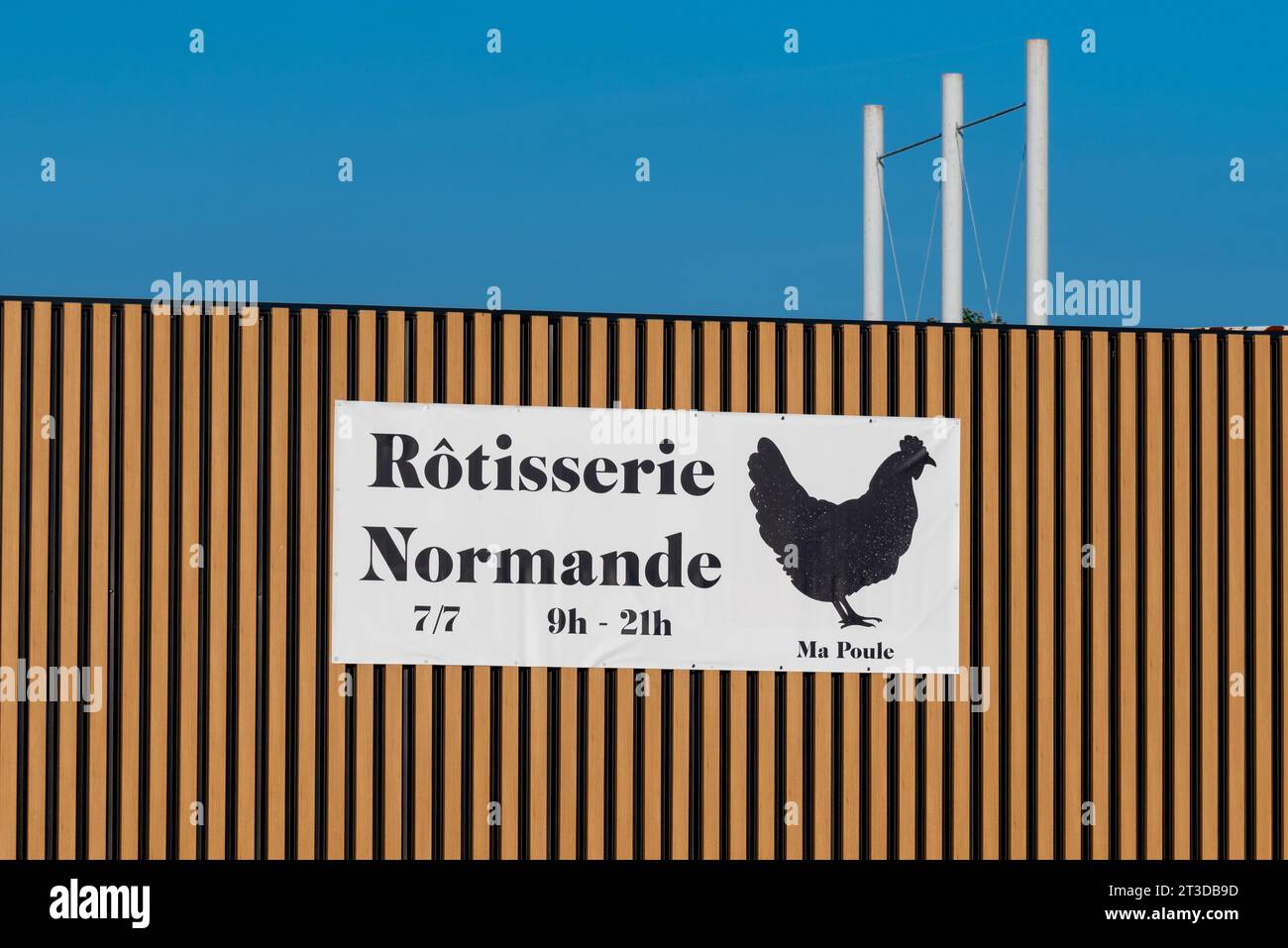 Normandy rotisserie sign, Normandy, France Stock Photo - Alamy