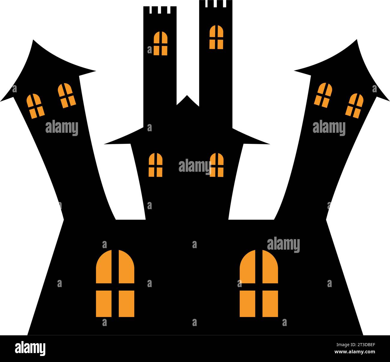 halloween castle horror design vector isolated Stock Vector Image & Art ...