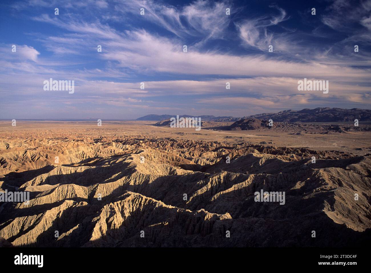 Badlands from Fonts Point, Anza Borrego Desert State Park, California ...