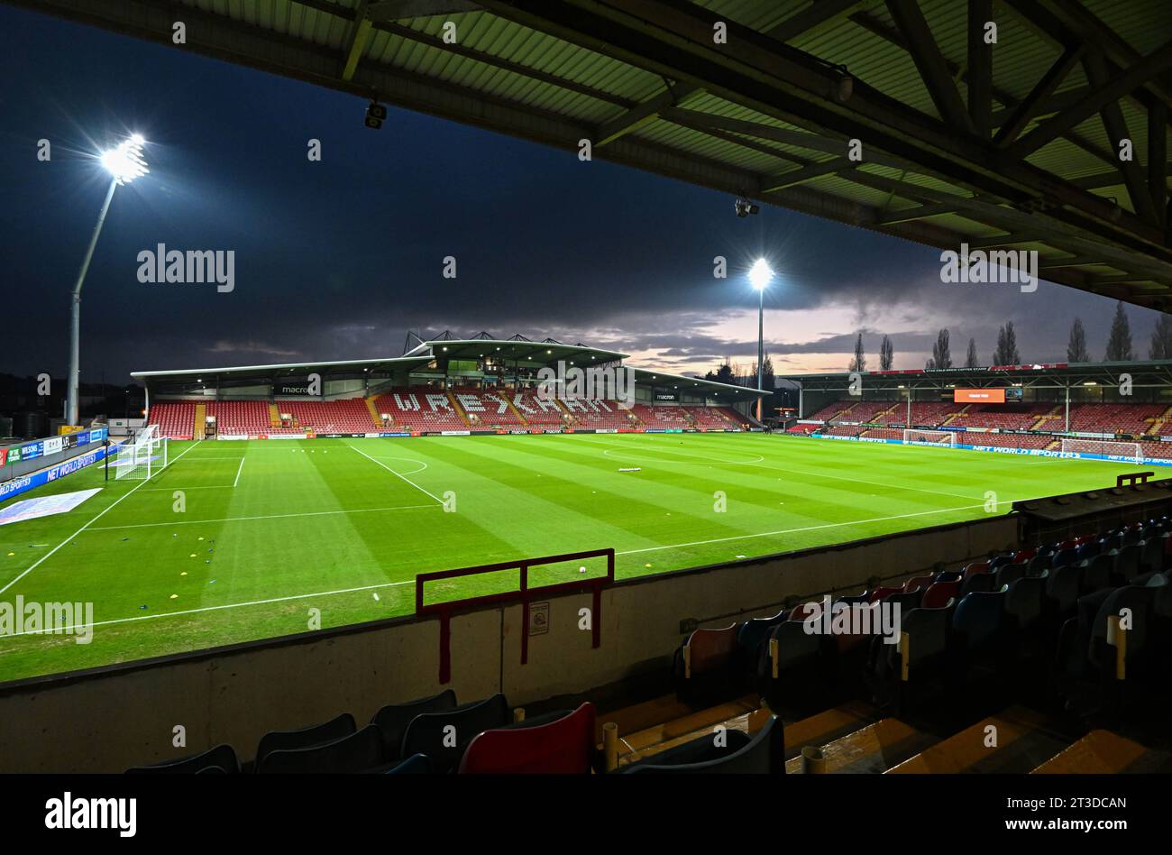 SToK Cae Ras waits ahead of the match, during the Sky Bet League 2 ...