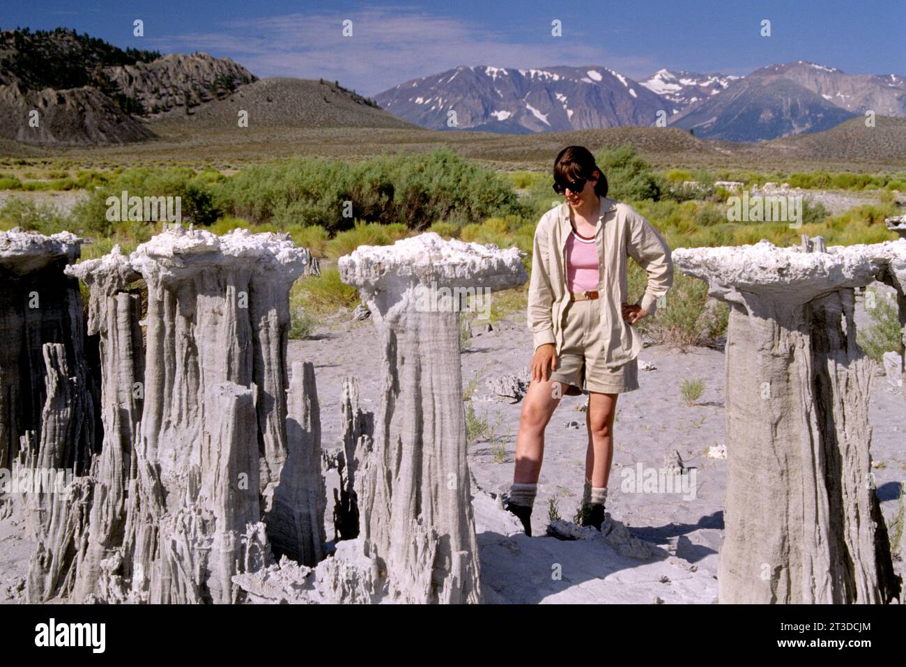 Sand tufa at Navy Beach, Mono Lake State Reserve, Mono Basin National ...