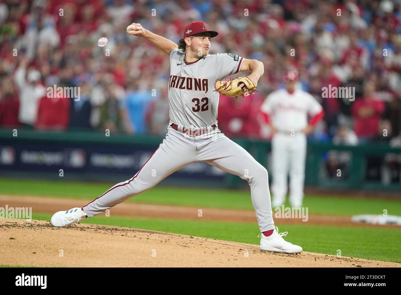 Arizona Diamondbacks starting pitcher Brandon Pfaadt throws against the ...