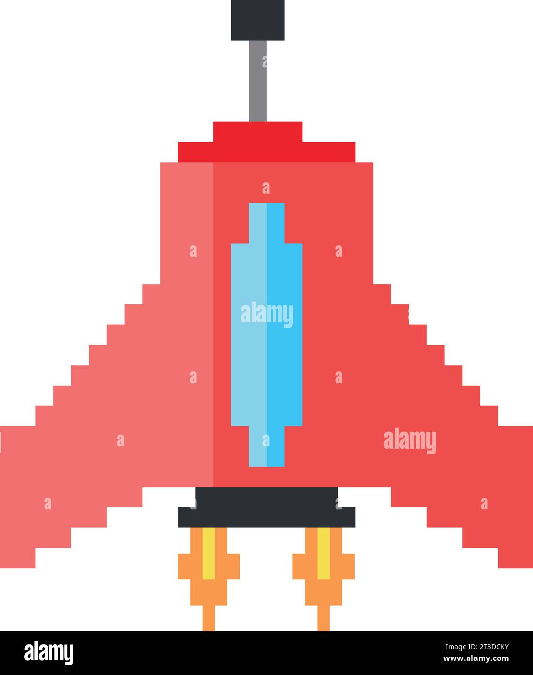 battle ship pixels red vector isolated Stock Vector Image & Art - Alamy