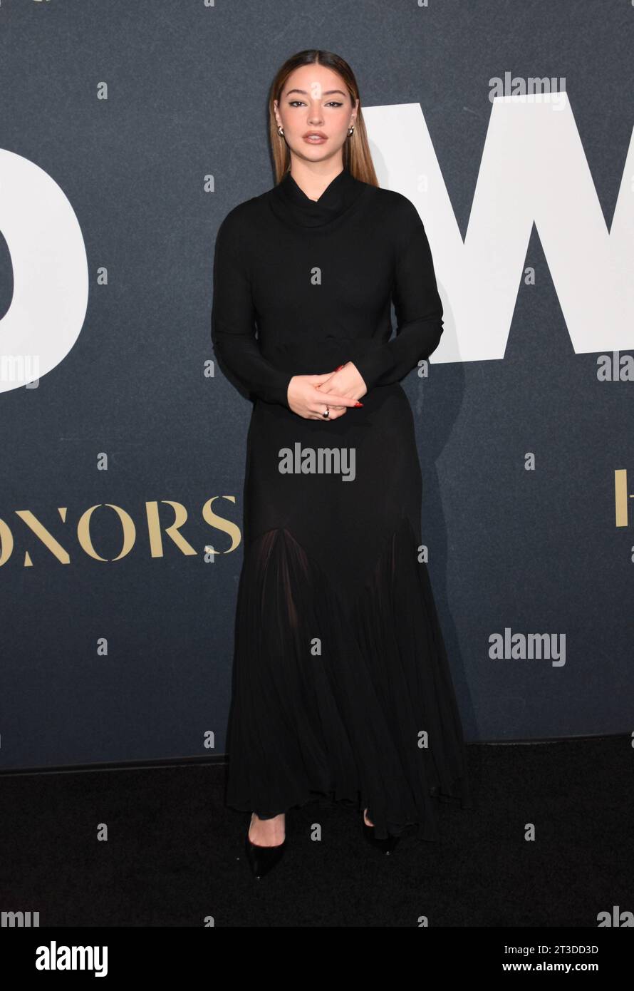 NEW YORK, NY - OCTOBER 24: Madelyn Cline at the 2023 WWD Honors at Cipriani South Street in New ...