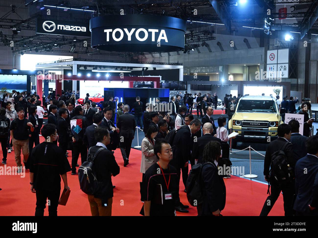 The Japan Mobility Show 2023 is opened to media in Tokyo on Oct. 25 ...