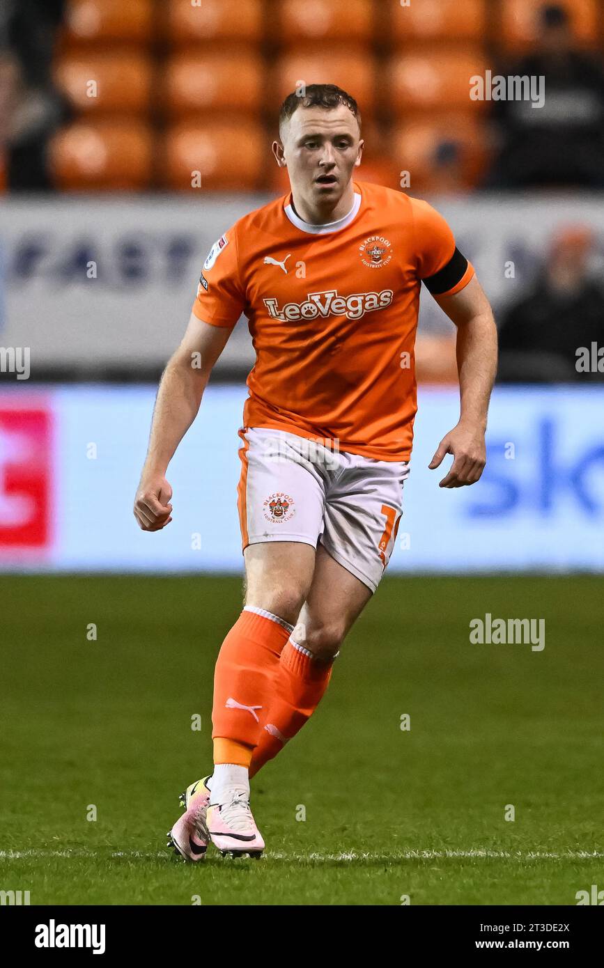 Shayne Lavery #19 of Blackpool during the Sky Bet League 1 match ...