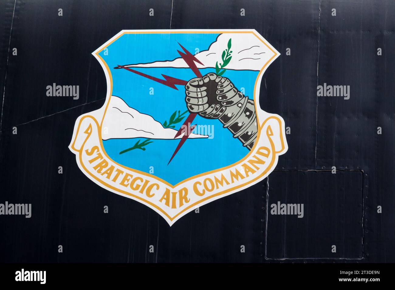 B-52 bomber airplane on display at United States Air Force Academy in ...