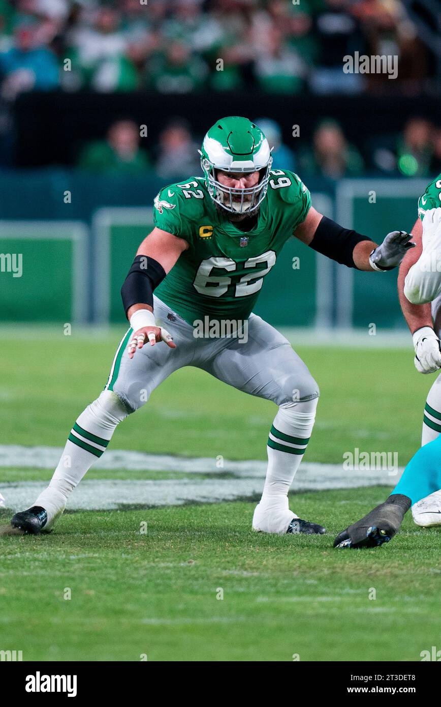 Philadelphia Eagles center Jason Kelce (62) in action during the NFL ...