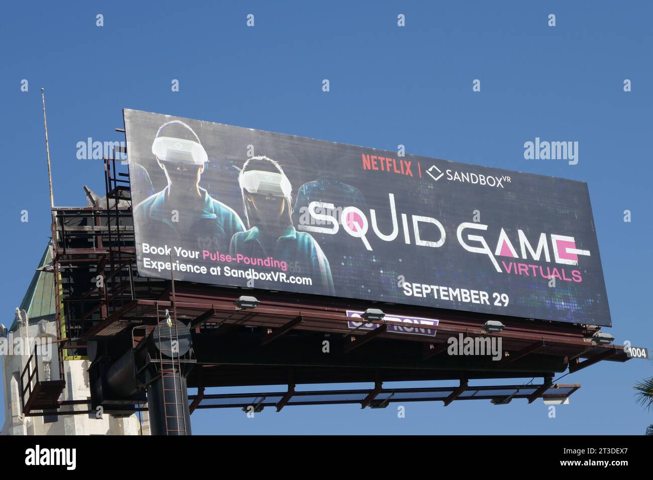 Los Angeles, California, USA 17th October 2023 Squid Game Billboard on ...