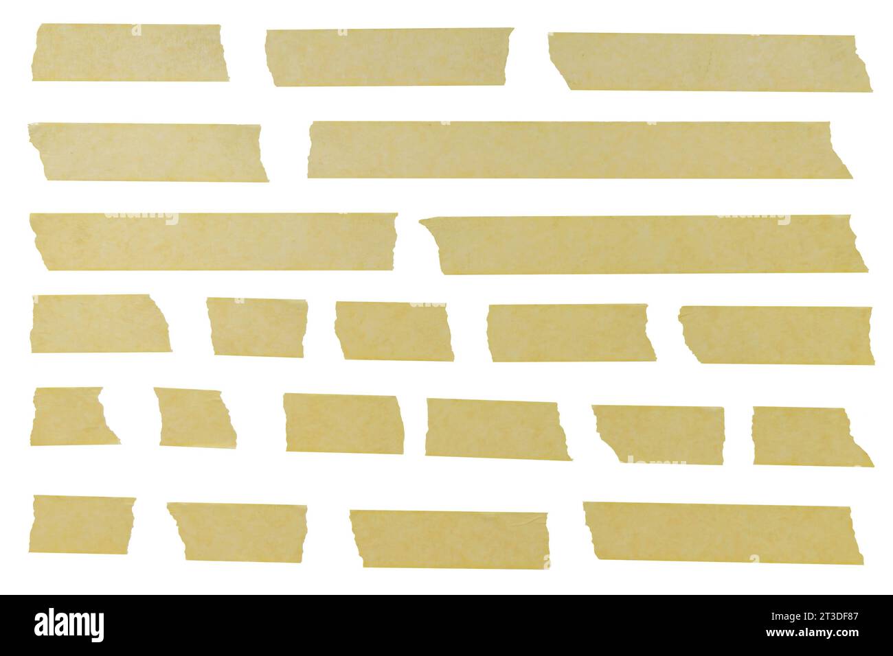 Variety of sticky tape pieces, adhesive, duct, masking tapes. These ...