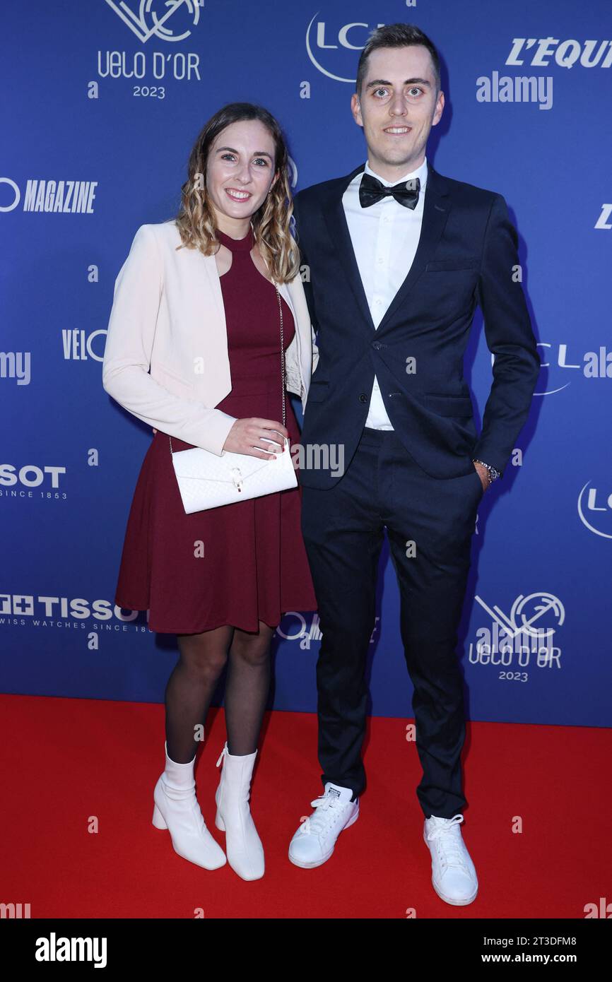 Paris, France on October 24, 2023. Juliette Labous and Clement Berthet ...