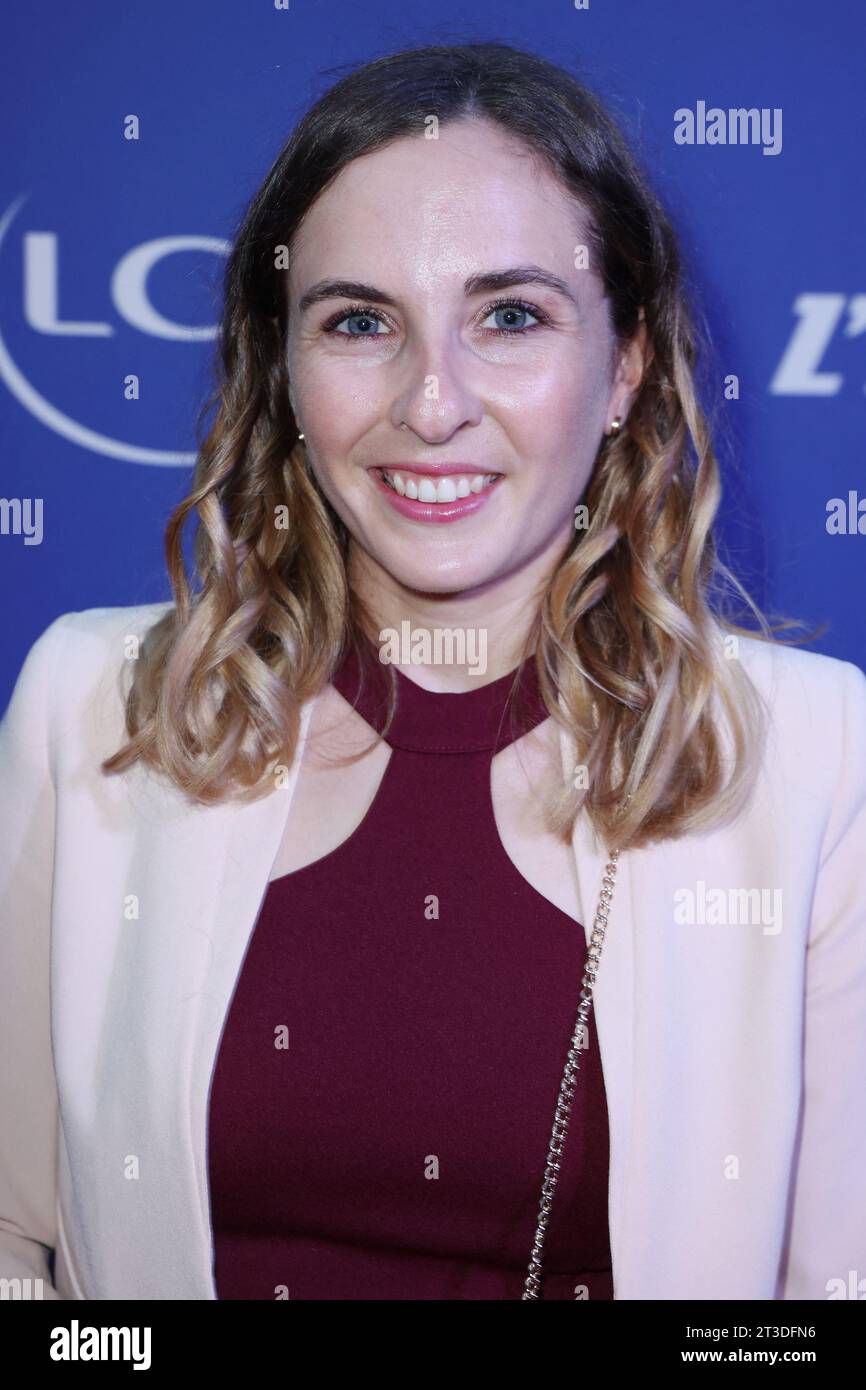 Paris, France on October 24, 2023. Juliette Labous attends the "Velo D ...