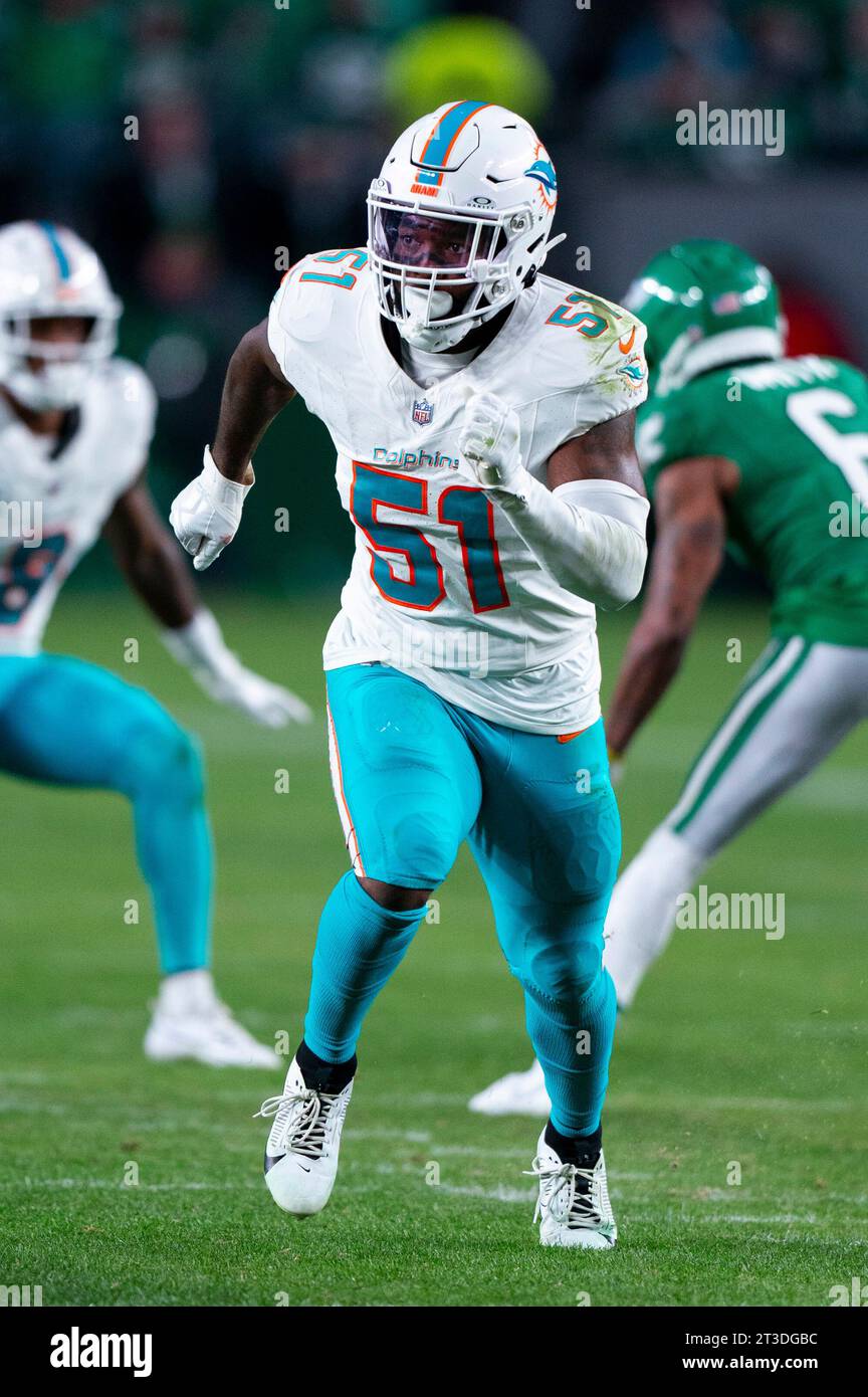 Miami Dolphins linebacker David Long (51) in action during the NFL ...