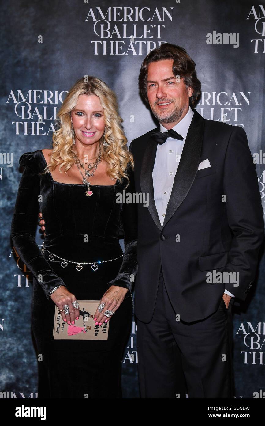 New York, USA. 24th Oct, 2023. Mary Snow and Joachim Bader walking on ...