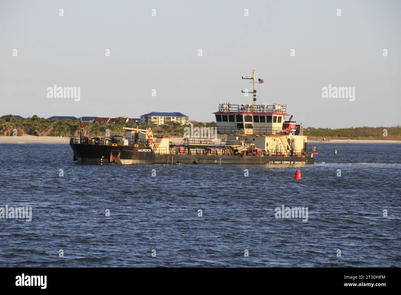 US Army Corps of Engineers Ship Murden dredging ICW Stock Photo - Alamy