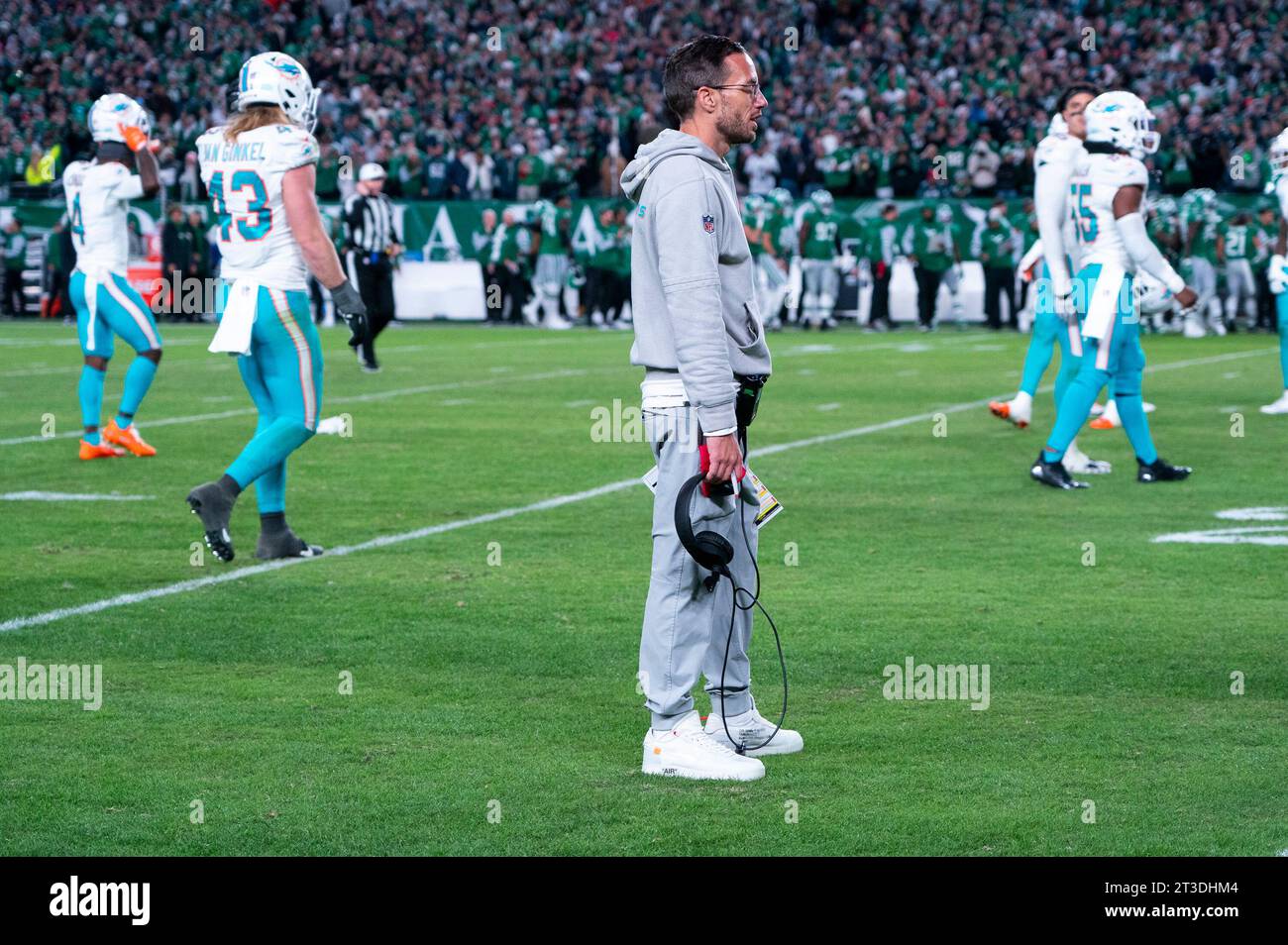 Miami Dolphins head coach Mike McDaniel looks on during the NFL ...
