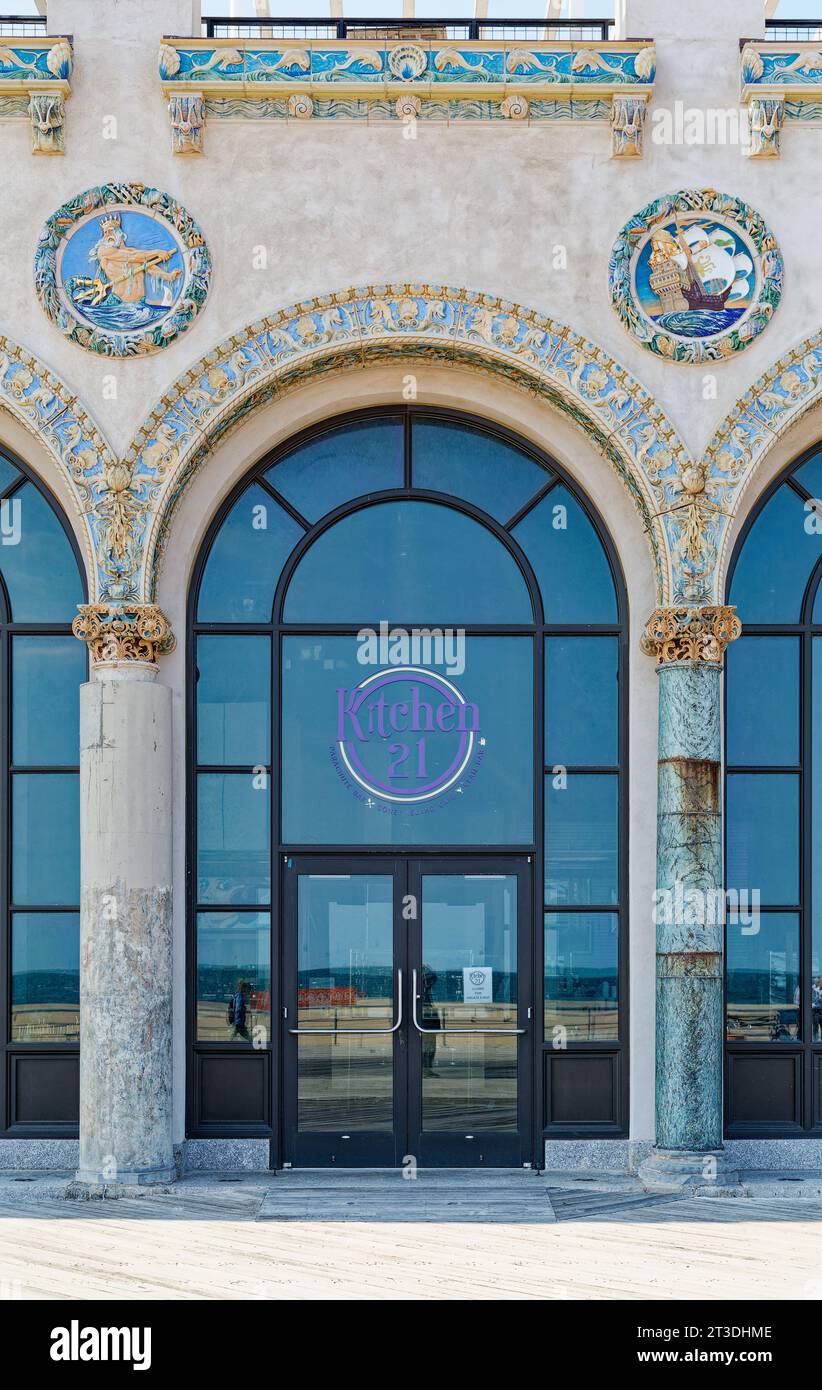 Colorful polychrome terra cotta adorns the Child’s Restaurant Building ...