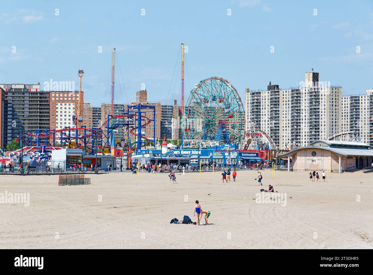 On a weekday early in the season, Coney Island Beach is remarkably ...