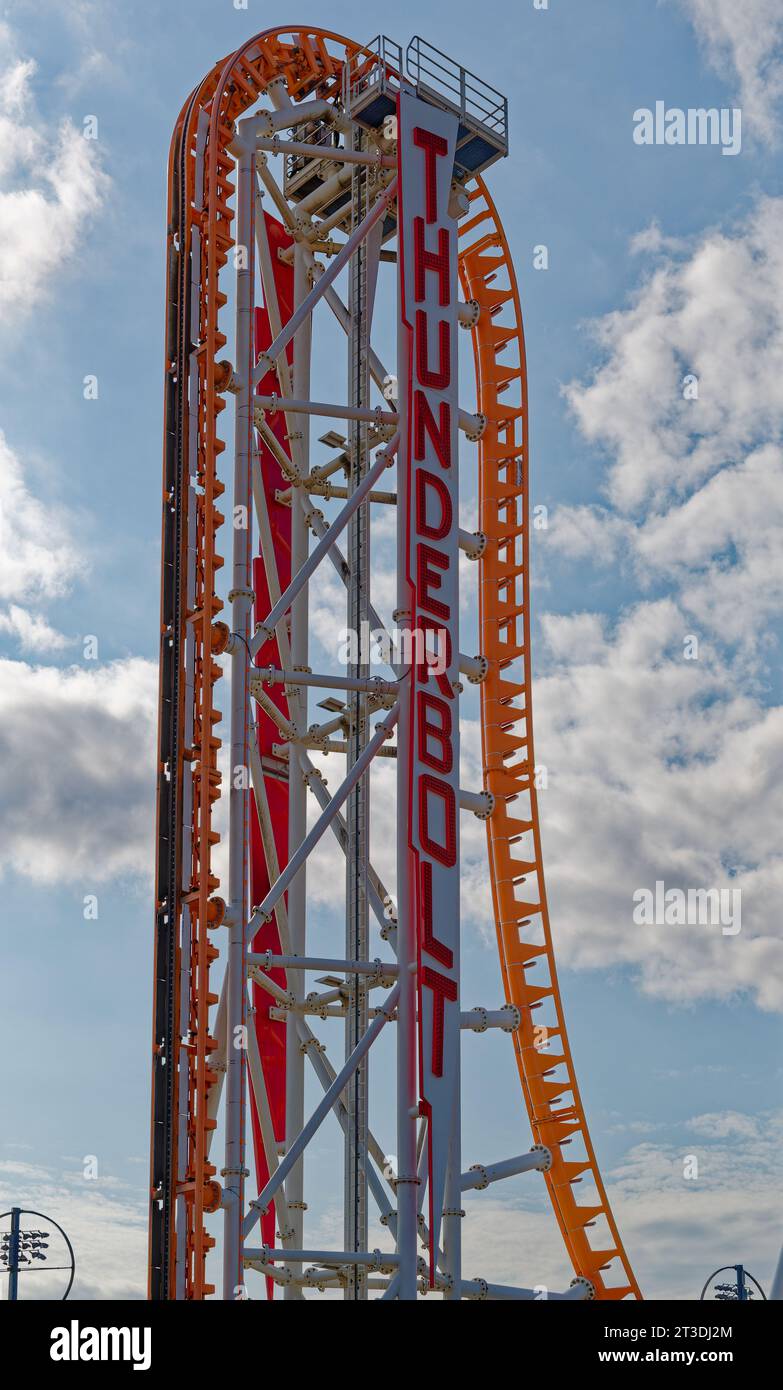 Thunderbolt isn’t as famous as Coney Island’s Cyclone, but the steel ...