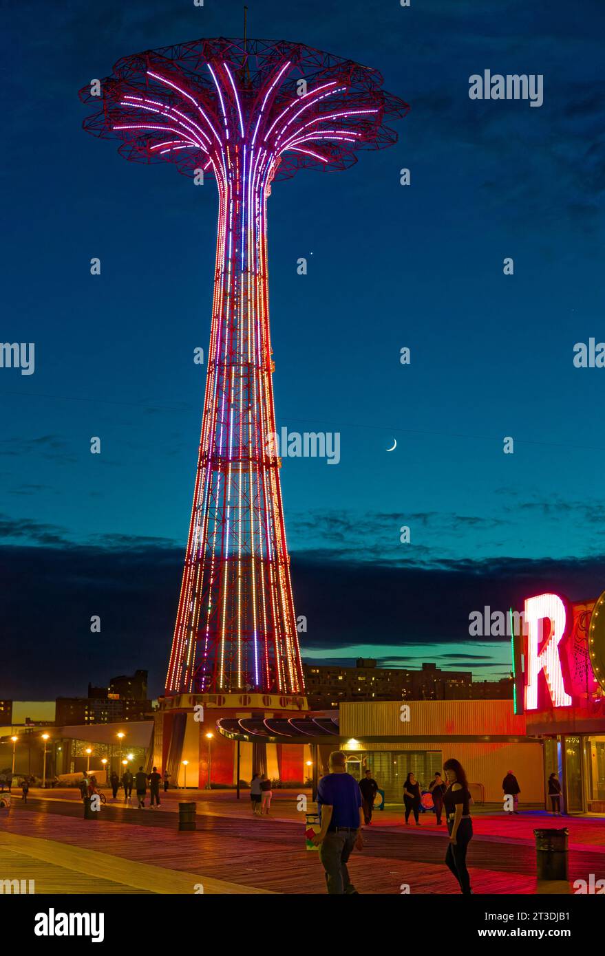 Parachutes long gone, the Parachute Jump tower still dominates the ...