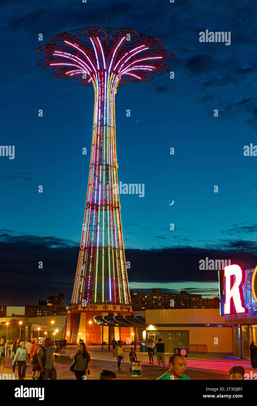 Parachutes long gone, the Parachute Jump tower still dominates the ...