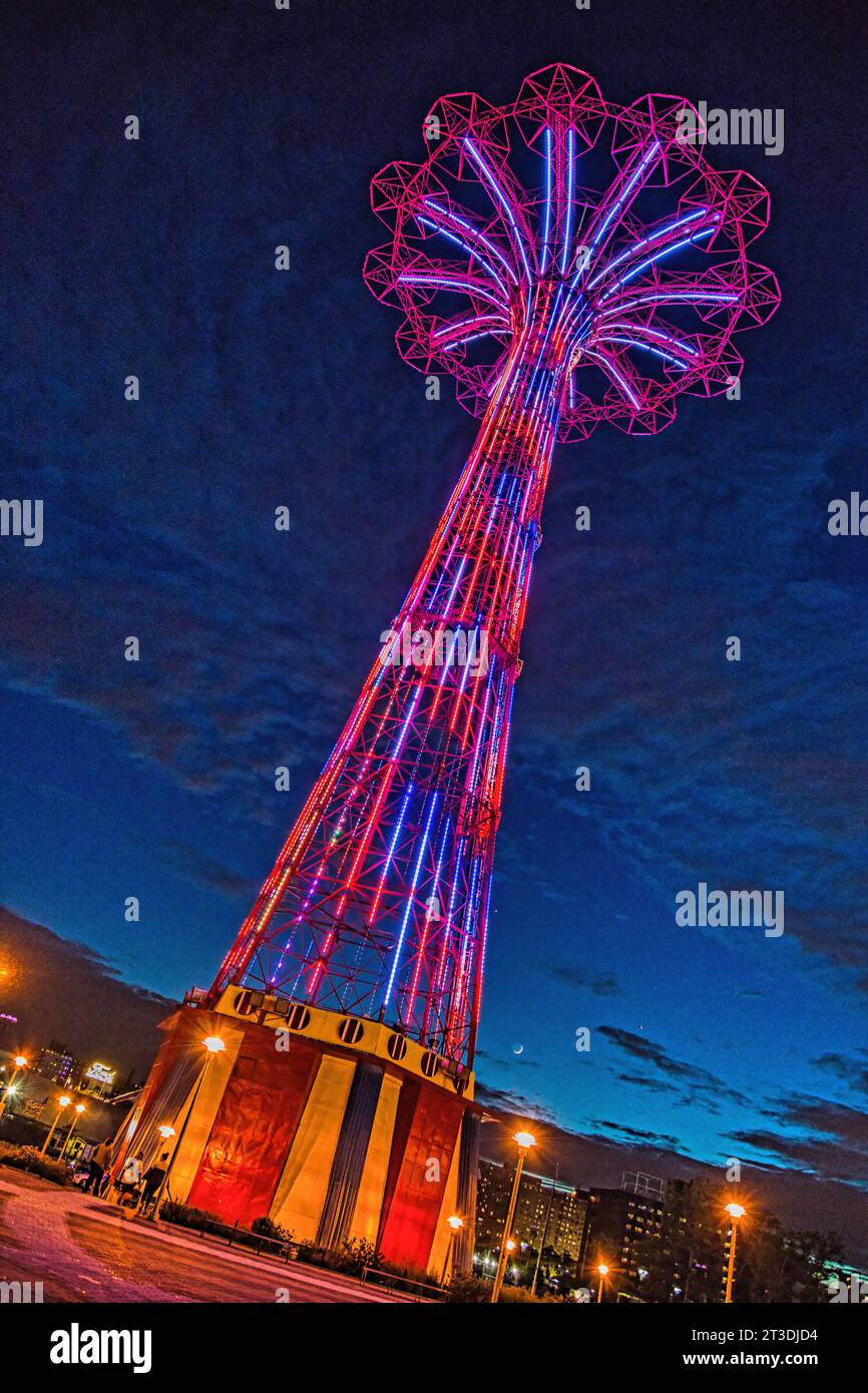 Parachutes long gone, the Parachute Jump tower still dominates the ...