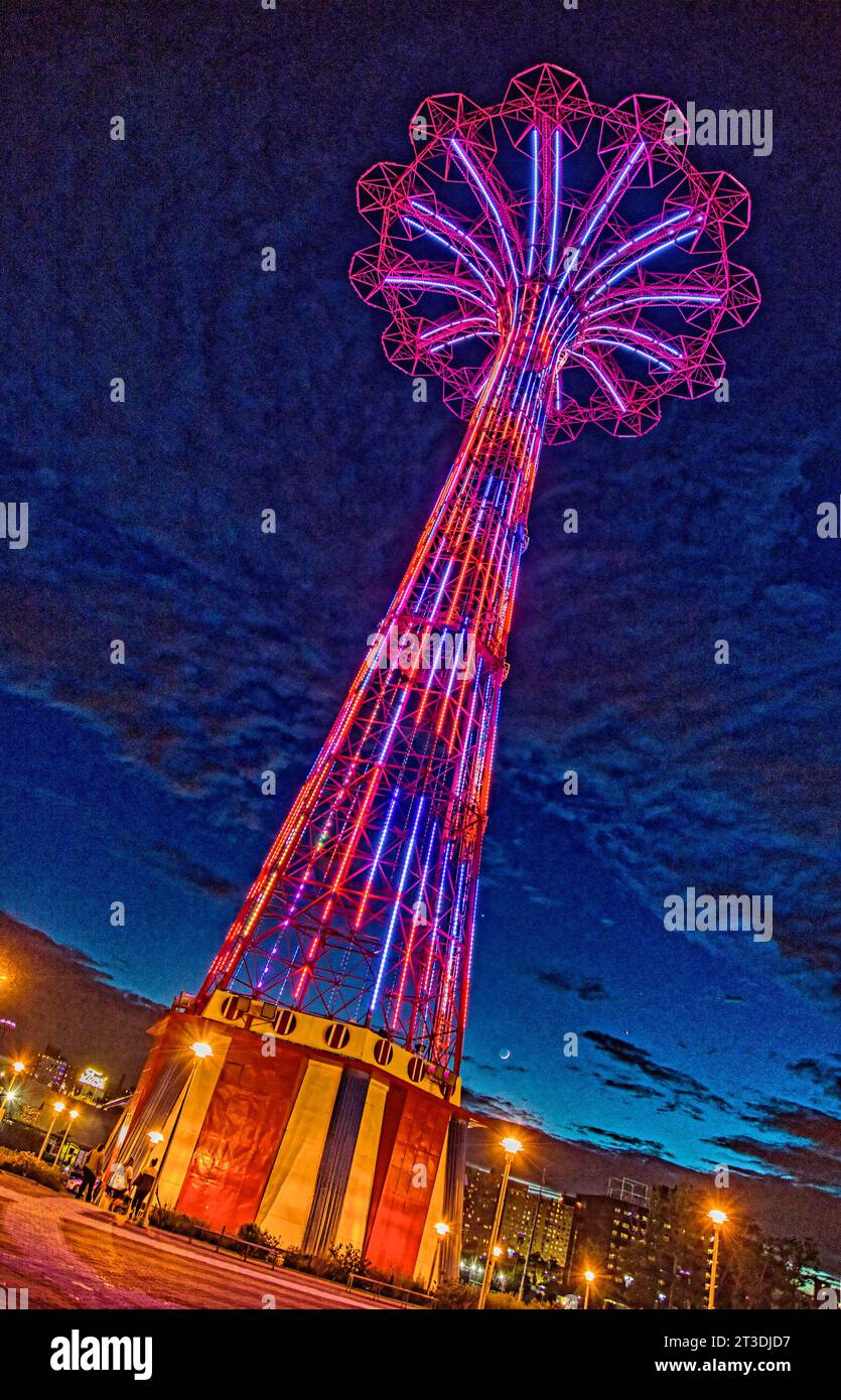 Parachutes long gone, the Parachute Jump tower still dominates the ...
