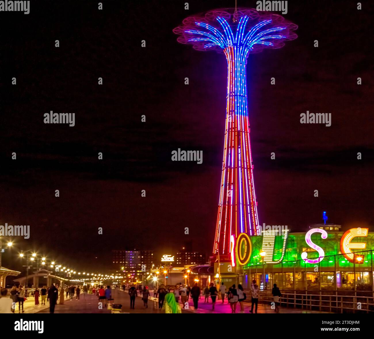 Parachutes long gone, the Parachute Jump tower still dominates the ...