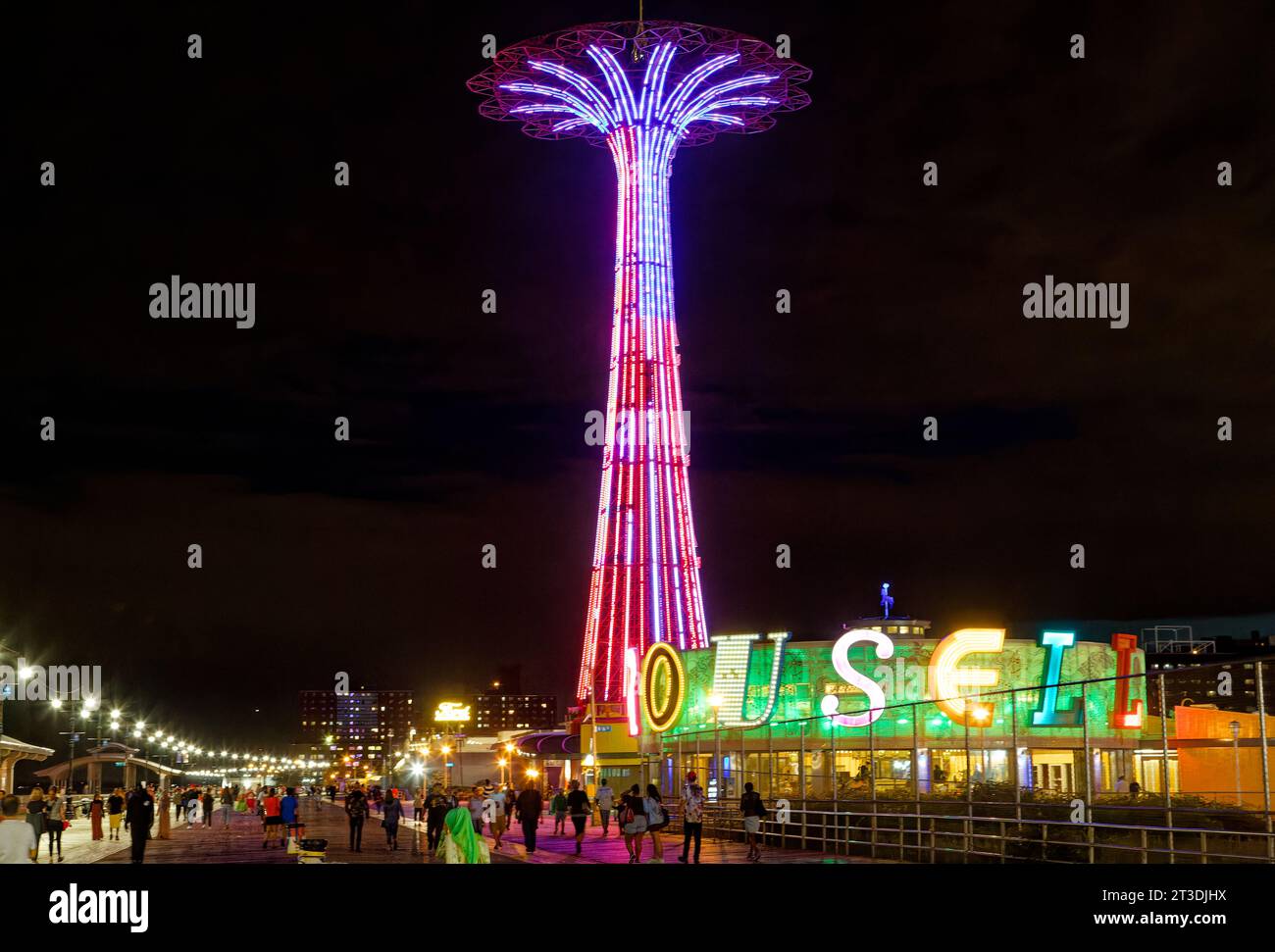 Parachutes long gone, the Parachute Jump tower still dominates the ...