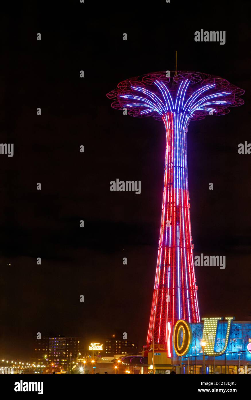 Parachutes long gone, the Parachute Jump tower still dominates the ...