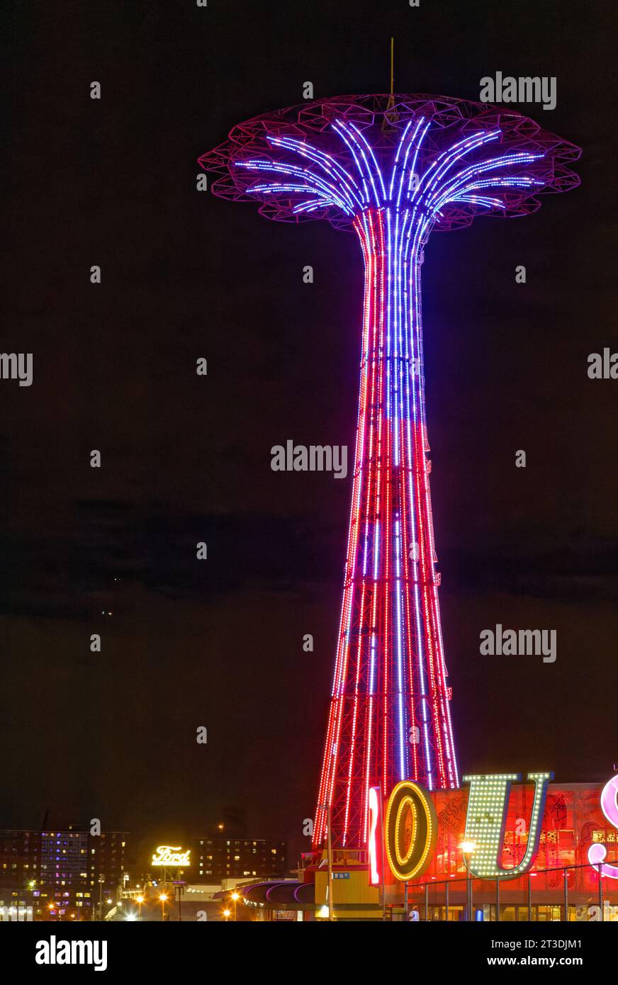 Parachutes long gone, the Parachute Jump tower still dominates the ...