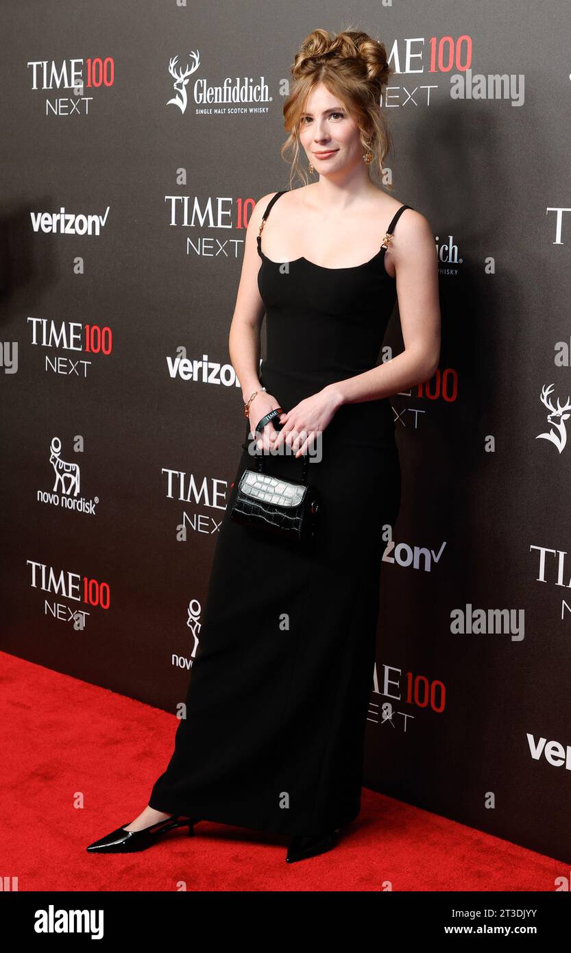 New York City. October 24, 2023 Emily Henry arrives on the red carpet ...